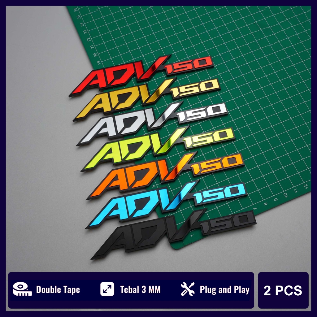 Jual Emblem Honda ADV 150/160 3D Sepasang Kanan kiri BahanTulisan ADV ...