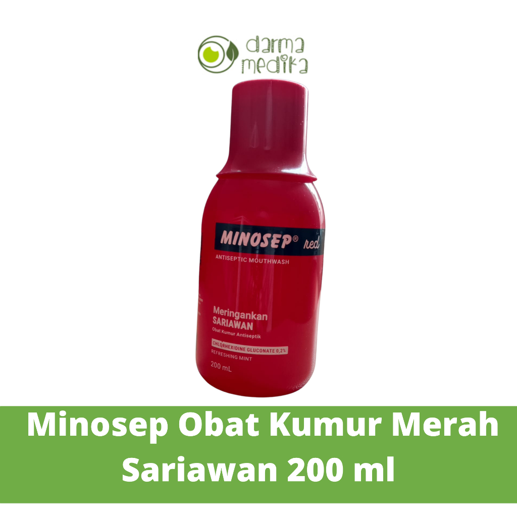 Jual Minosep Merah, Hijau Obat Kumur Sariawan 200ml & 60ml | Shopee ...