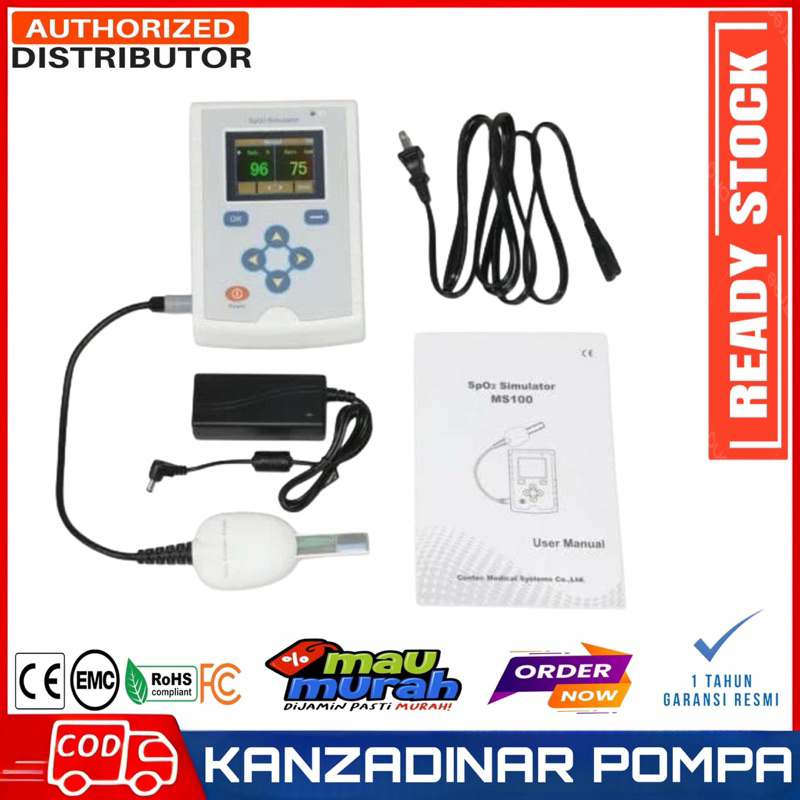 Jual CONTEC MS100 SPO2 Simulator Pulse Oximeter Blood Oxygen Pulse Rate ...