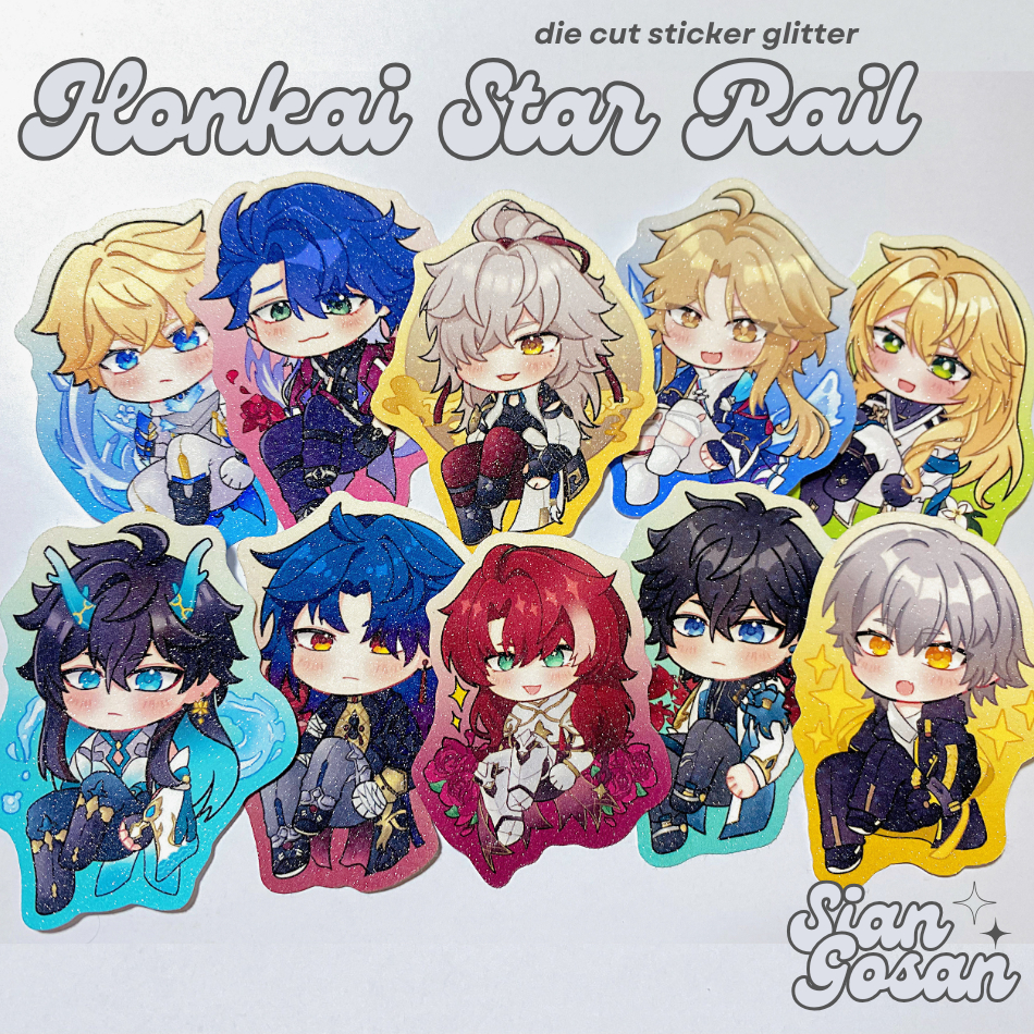 Jual HSR Honkai Star Rail Sticker Die Cut Glitter | Shopee Indonesia