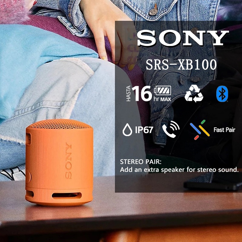 Jual Sony SRS-XB100 Portable Wireless Speaker Bluetooth Extra Super Bass Battery Up to 16h ...