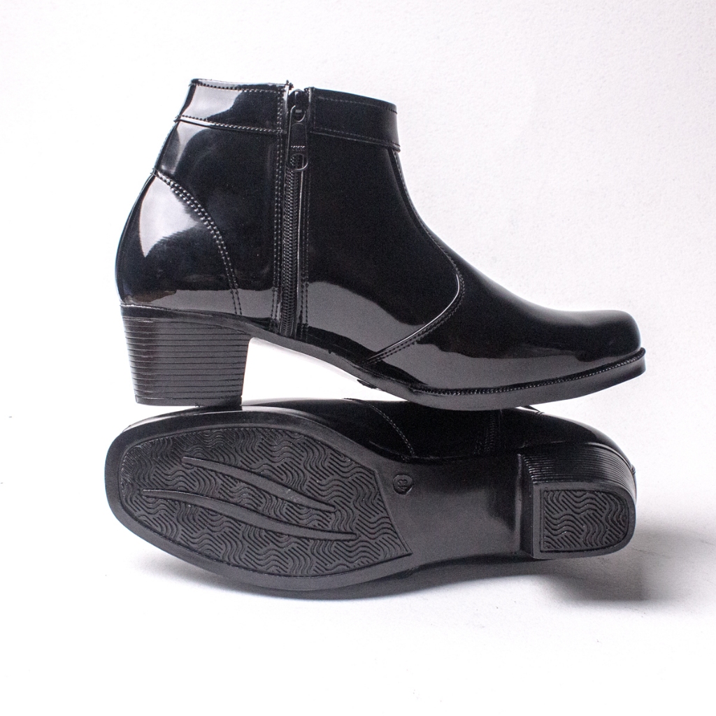 Jual Sepatu PDH Wanita Hak5 cm Warna Kilap Doff Dinas Kerja Polwan guru ...