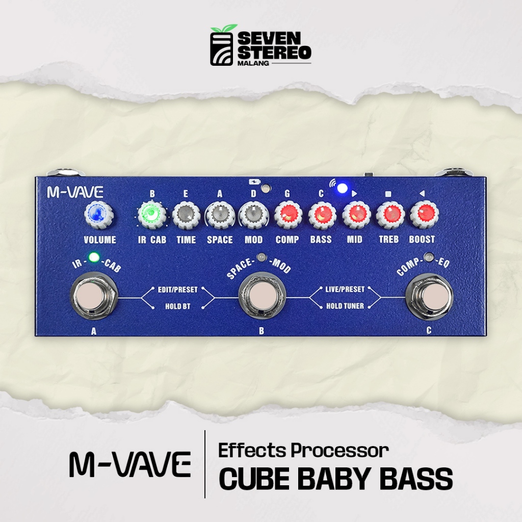 Jual M-VAVE MVAVE M VAVE Cube Baby Bass Pedal Effect - Efek Bass Lengkap Simple Murah | Shopee ...