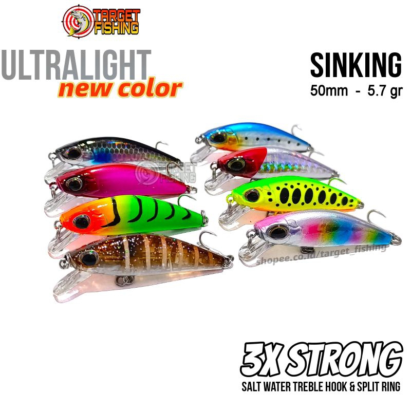 Jual Minnow UL Replika Astuti NEW Hook 3X Strong 50mm 6gr - Umpan ...