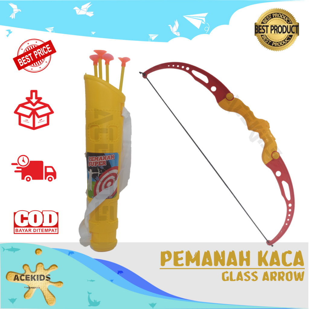 Jual MAINAN ANAK TERBARU PANAH SET + TAS BUSUR UKURAN BESAR ACEKIDS ...