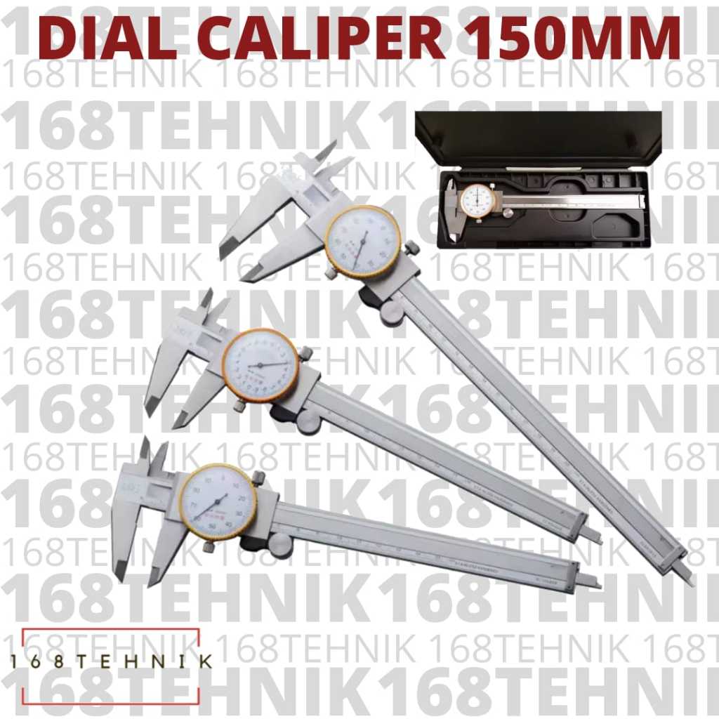 Jual Dial caliper 6 inch / Vernier Caliper Dial 150mm / Sigmat 6 ...