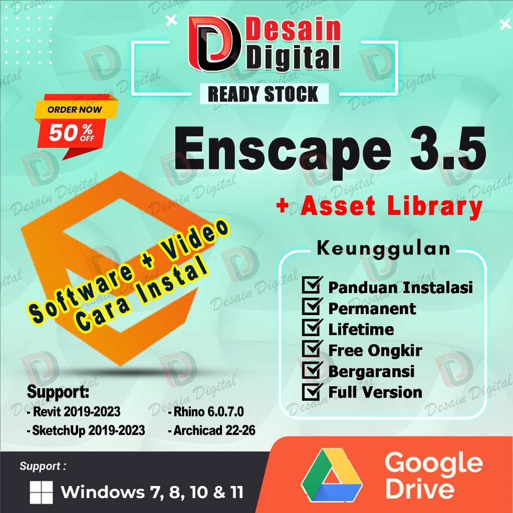 Jual Plugin 3D Enscape 3.5 Full Version + Asset Library | Shopee Indonesia