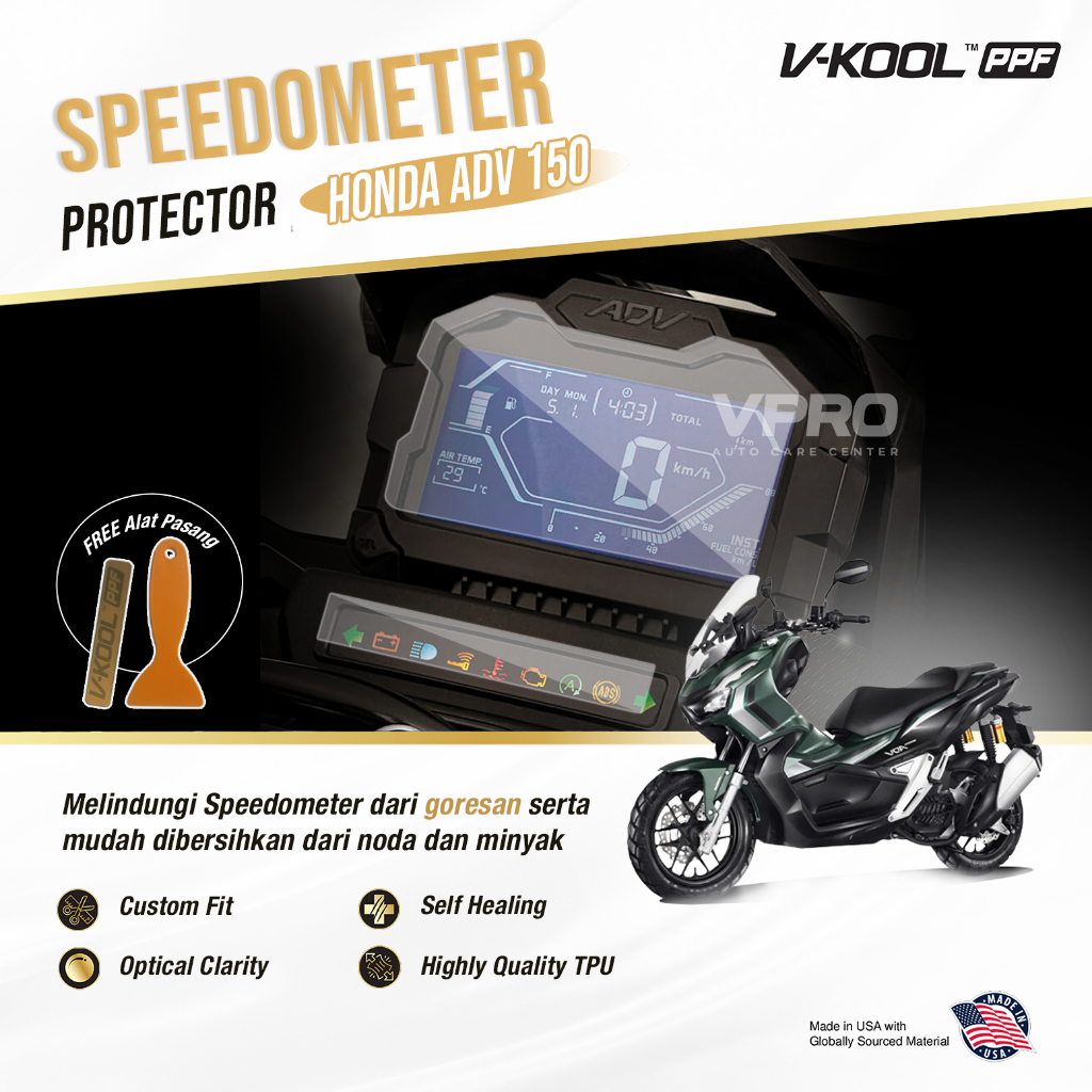 Jual VKOOL PPF Speedometer Motor Honda ADV 150 | Anti Gores Motor ...
