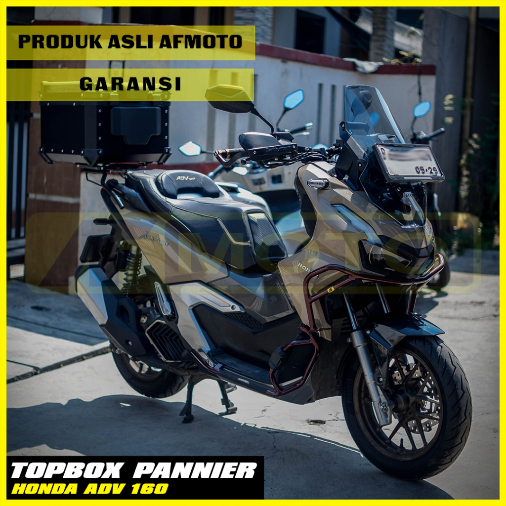 Jual TOP BOX ALUMUNIUM 55L PANNIER + BRAKET HONDA ADV 160/150 | Shopee ...