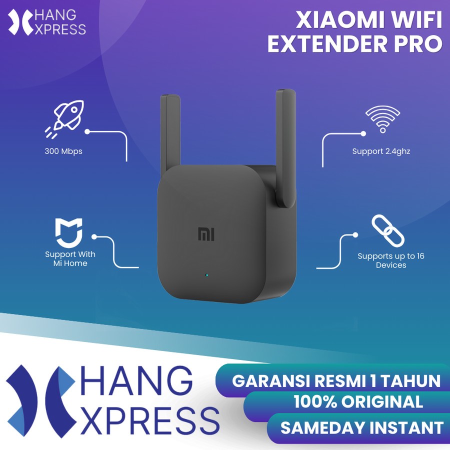 Jual Xiaomi WiFi Extender PRO Amplify Extender MI Repeater 300Mbps R03 ...