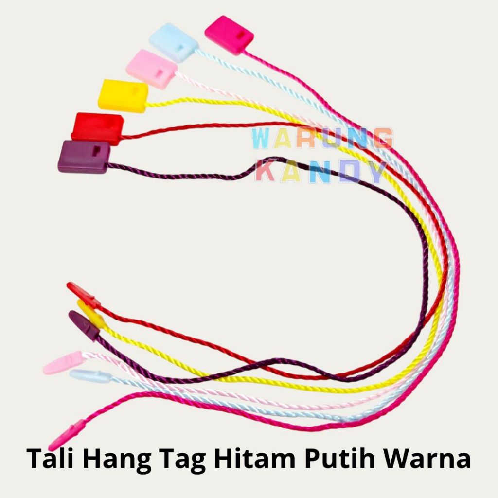 Jual Tali Hang Tag Hitam Putih Warna Gantungan Label HangTag | Shopee ...