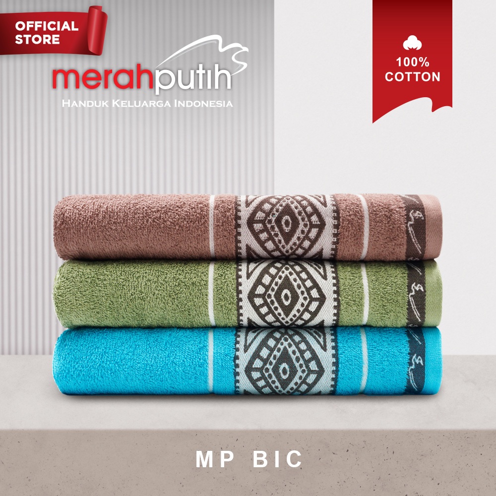 Jual Handuk Merah Putih BIC 50 x 100cm / Handuk Mandi / Handuk Travel ...