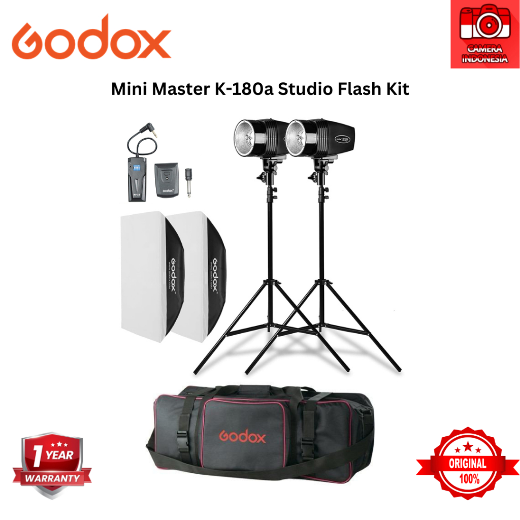 Jual Paket Foto Studio Flash Lengkap Godox K-150a 150W K-180a 180W Free ...