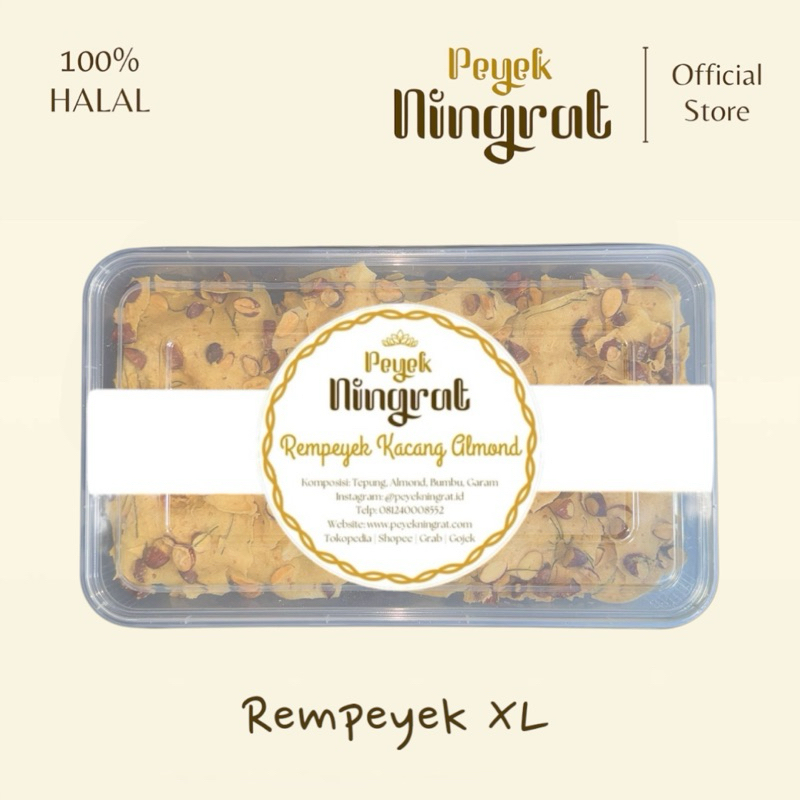 Jual PEYEK NINGRAT - Rempeyek XL Semua Varian | Kacang | Teri | Udang ...