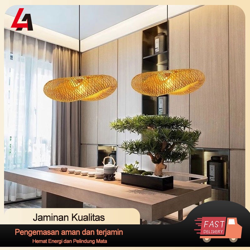 Jual Lampu Terowongan Bambu / Lampu Pendant Tangan Modern / Lampu ...