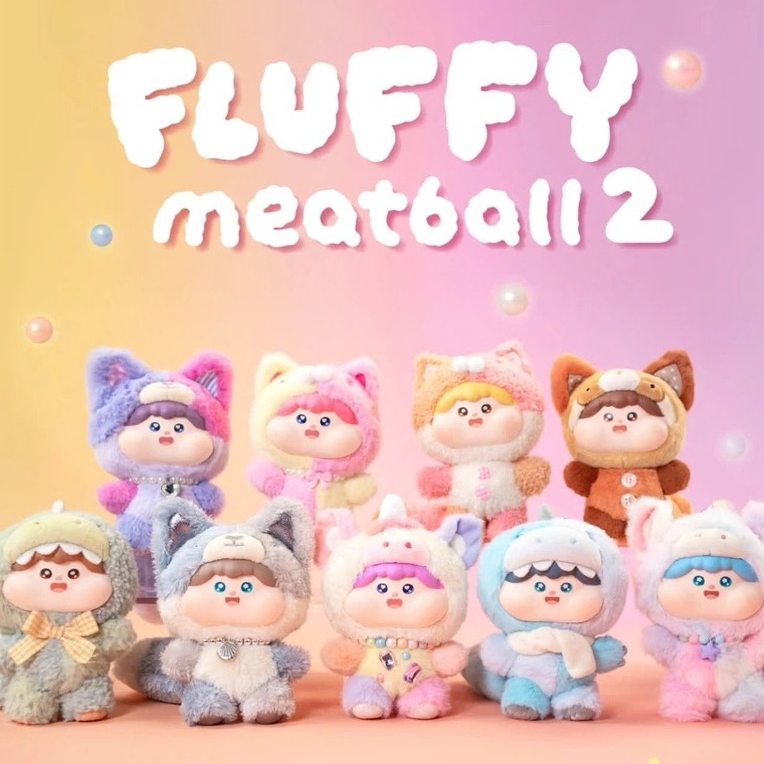Jual ORIGINAL FLUFFY MEATBALL 2 BLIND BOX PLUSH DOLL MEAT BALLS ...