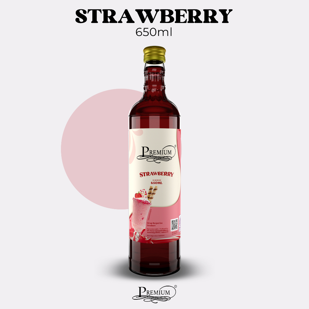 Jual Premium Syrup - Strawberry 650ml (Minuman Sirup untuk HORECA ...