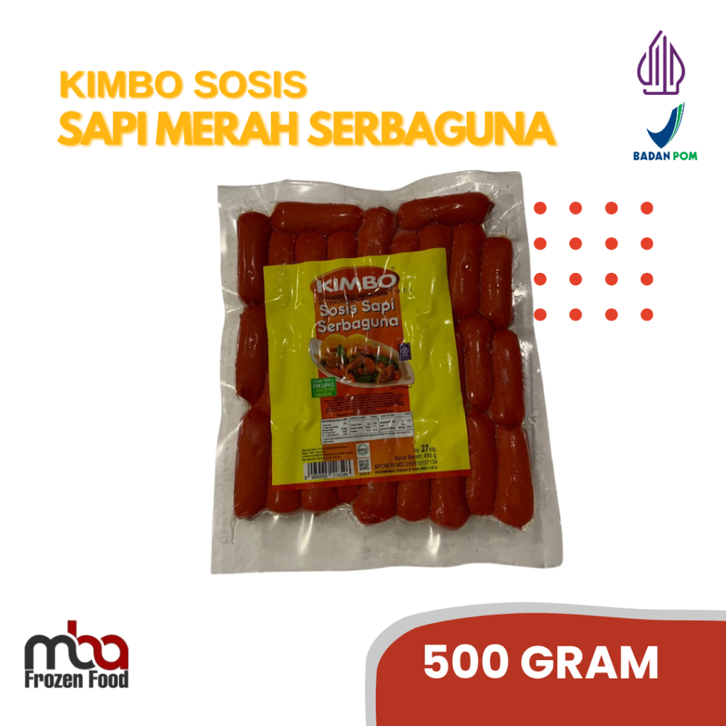Jual Kimbo Sosis Sapi Cocktail Serbaguna (27pcs) 450 Gram /Sosis /Ayam ...