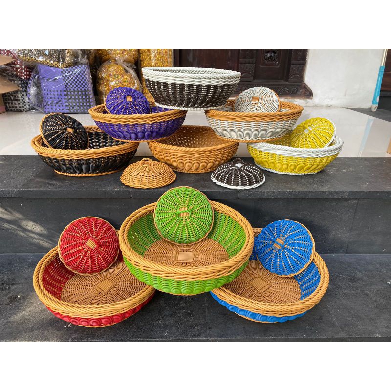 Jual BOKOR ROTAN SINTETIS BULAT & KOTAK MURAH UK 30CM + SAAB | Shopee ...