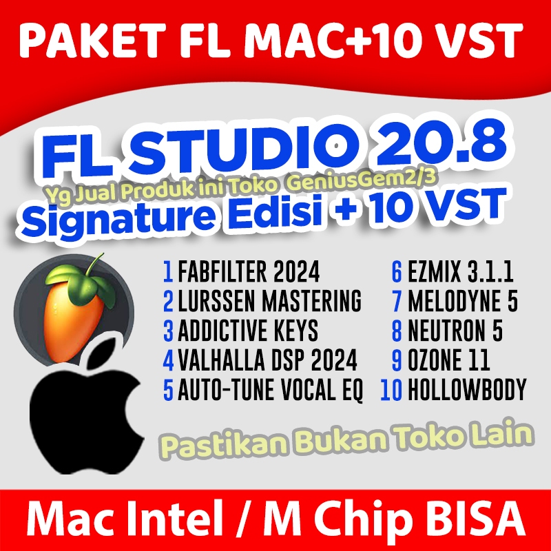 Jual FL Studio MAC +10 VST GG3 | Shopee Indonesia