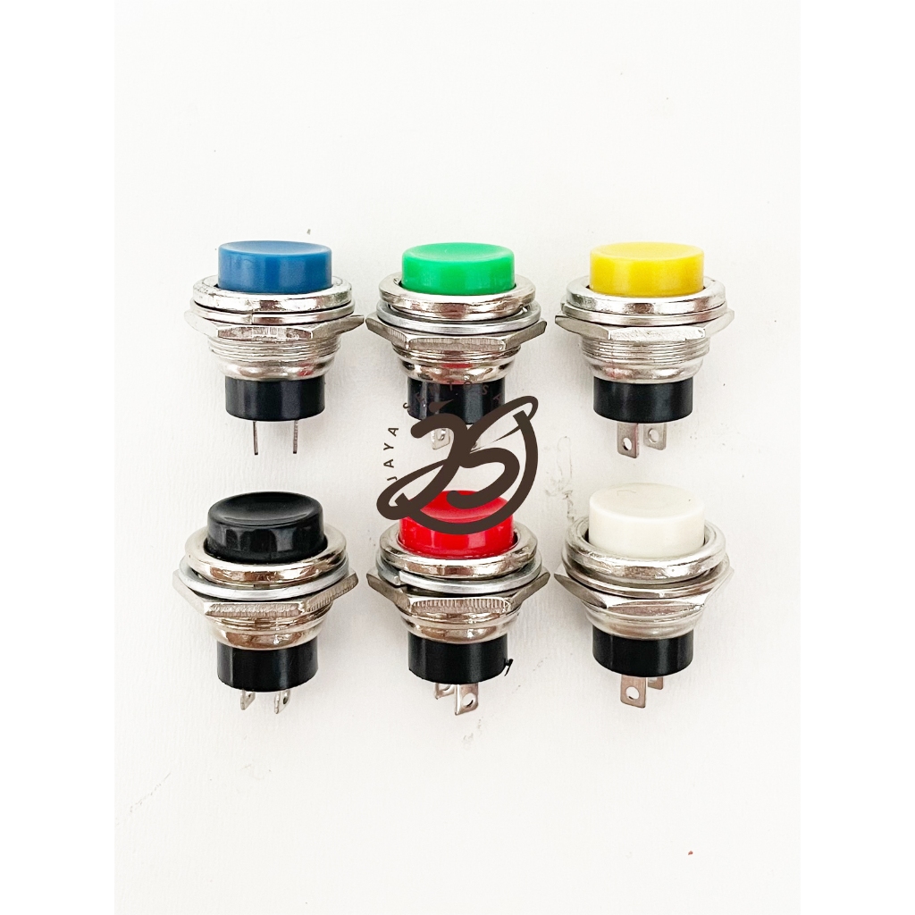 Jual PUSH ON BESI DS 212 PUSH BUTTON DS 212 SWITCH 2 PIN DS-212 METAL ...