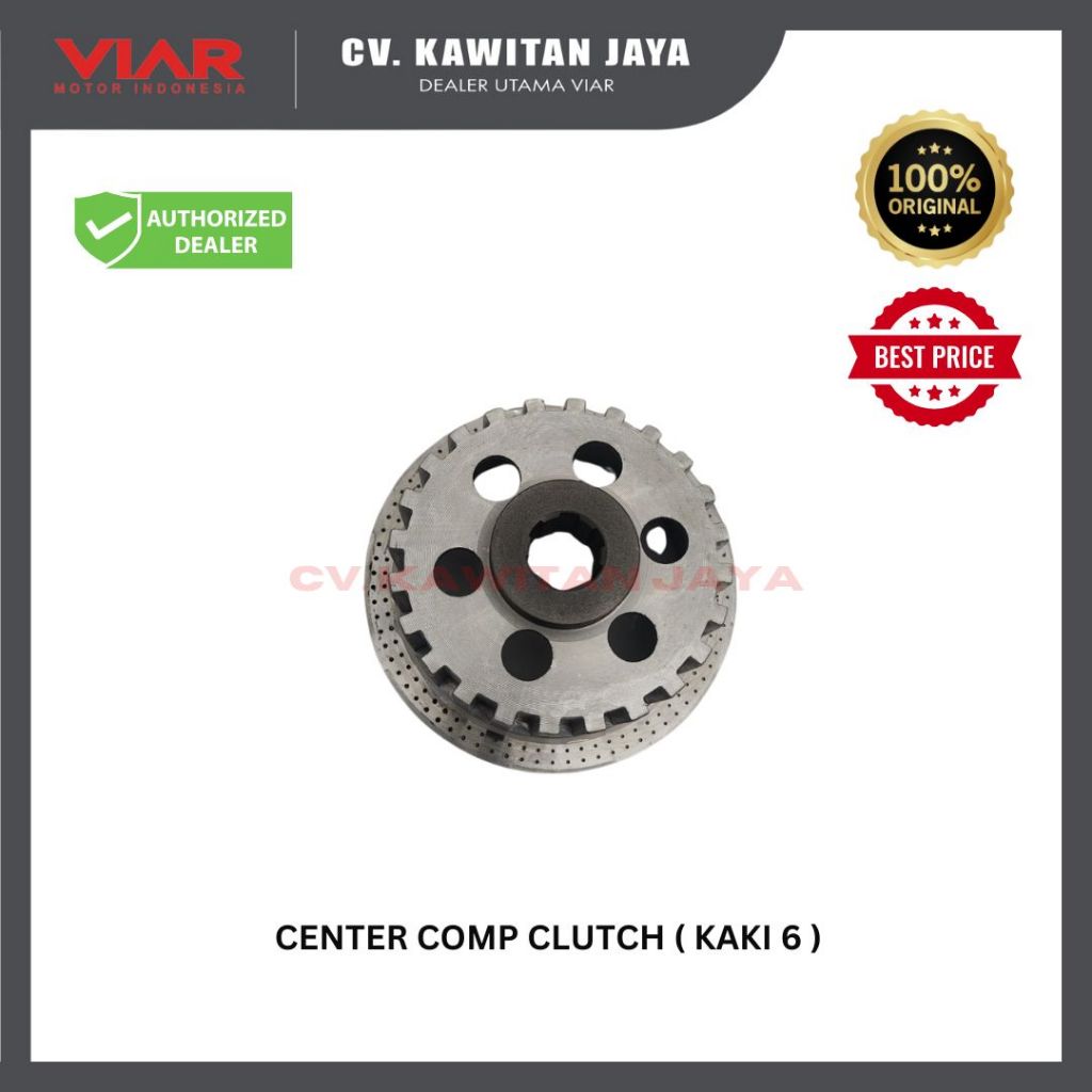 Jual CENTER COMP CLUTCH ( KAKI 6 ) | RUMAH KOPLING VIAR KARYA | Shopee ...
