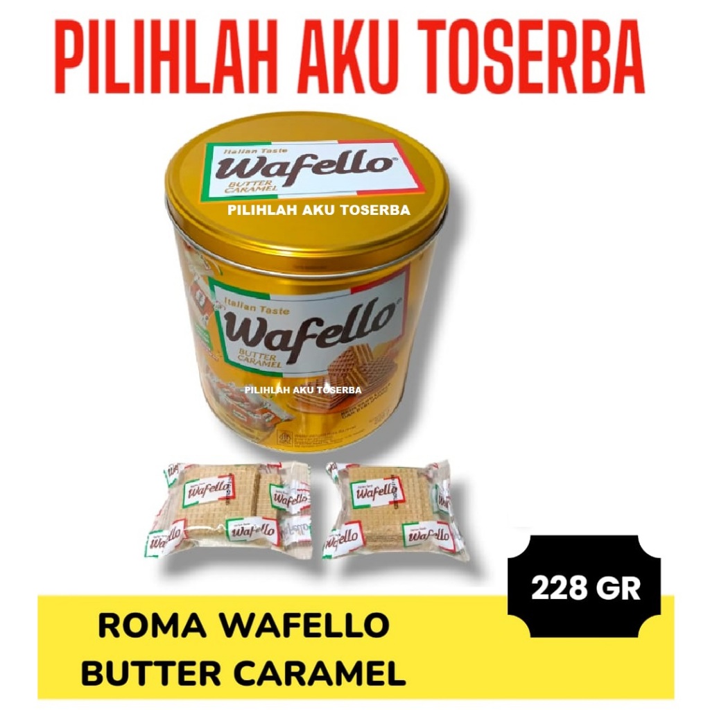 Jual Roma Wafello BUTTER CARAMEL KALENG - ( HARGA 1 KALENG ) | Shopee ...
