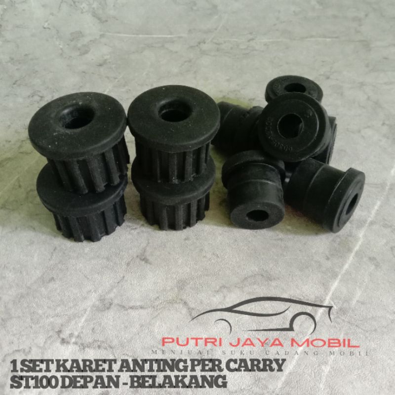 Jual 1 SET KARET ANTING PER CARRY 1.0 DEPAN BELAKANG 12 PCS HITAM ...