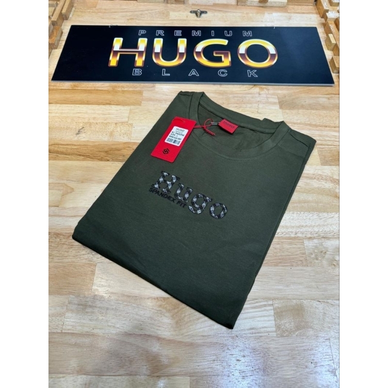 Jual Oblong hugo bahan spandex tebal pria original | Shopee Indonesia