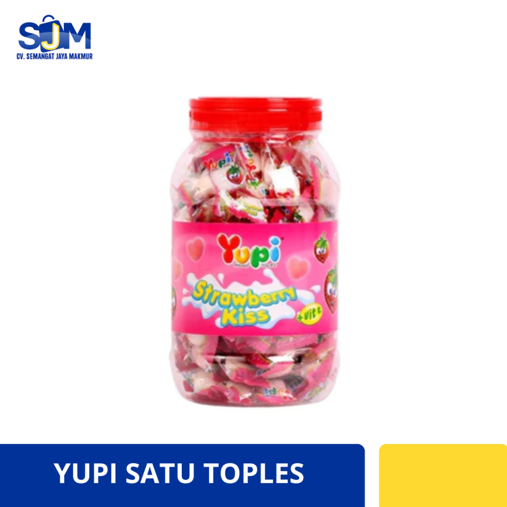 Jual PERMEN YUPI TOPLES RASA STRAWBERRY/ Strawberry kiss/ yupi ...