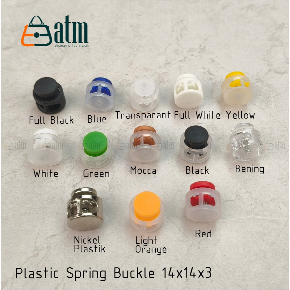 Jual Stopper Tali Spring Buckle Plastik 14X14X3 (harga per lusin ...