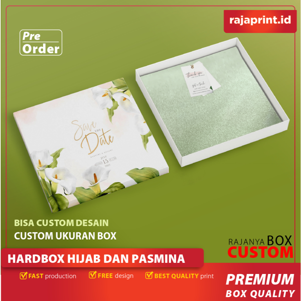 Jual kotak Hijab / kotak Pasmina / hardbox buka tutup atas / hardbox ...