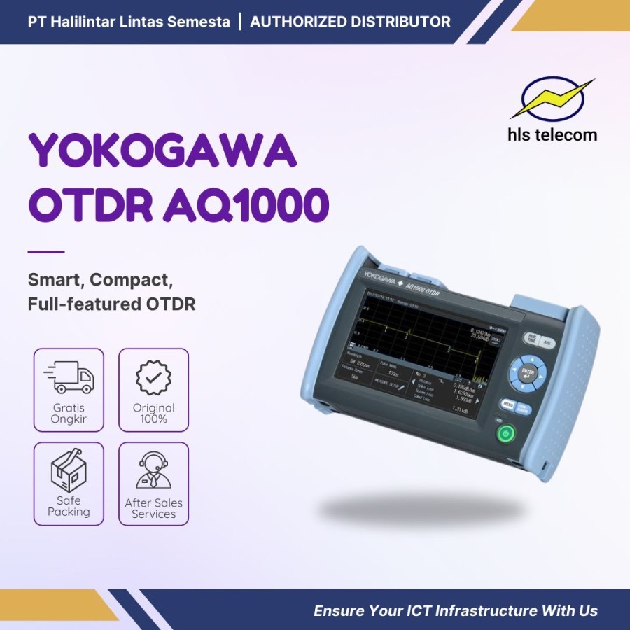 Jual YOKOGAWA - OTDR AQ1000 Optical Time Domain Reflectometer | Shopee Indonesia