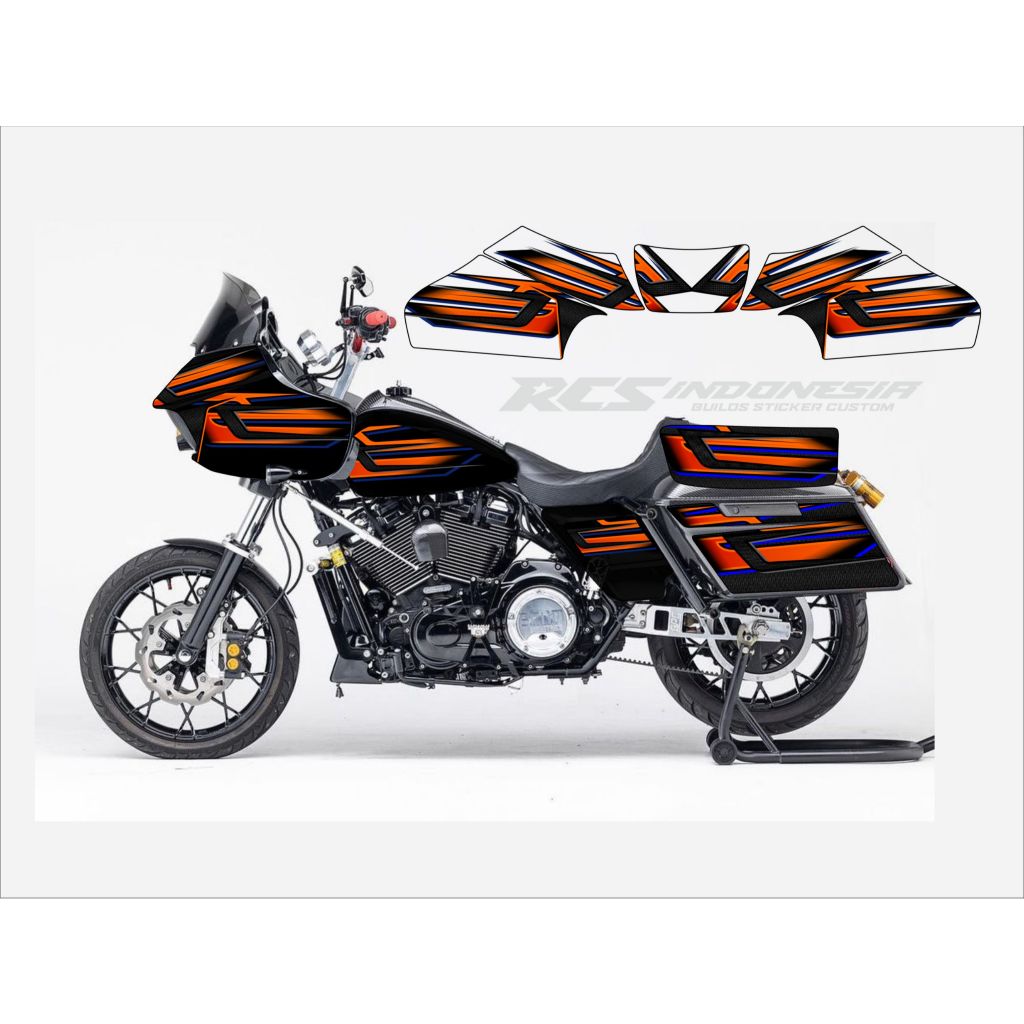Jual DECAL Harley Davidson Road Glide UV Transparan ULtra Glossy ...