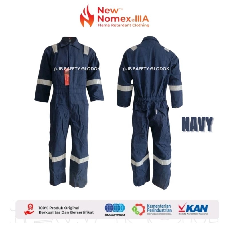 Jual WEARPACK SAFETY - WEARPACK COVERALL ANTI API NEW NOMEX IIIA WARNA ...
