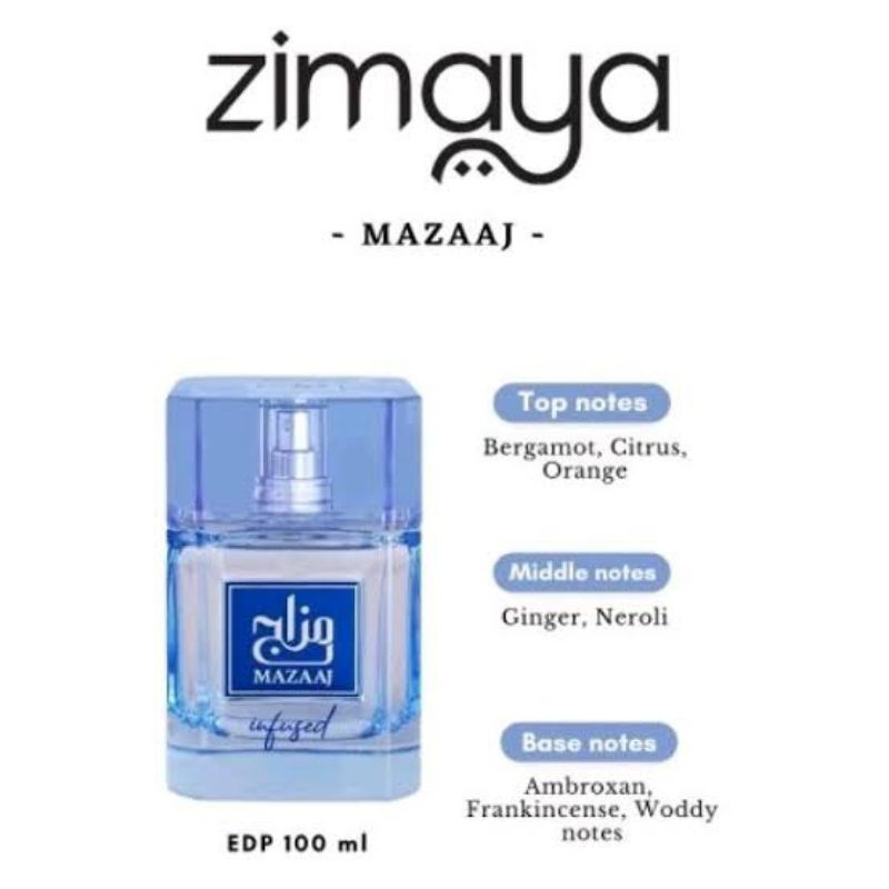 Jual Parfum Zimaya Mazaaj Infused for Men EDP 100 ml | Shopee Indonesia