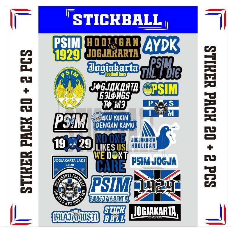 Jual STICKER PACK PSIM JOGJA 1929 BRAJAMUSTI (v2) | Shopee Indonesia