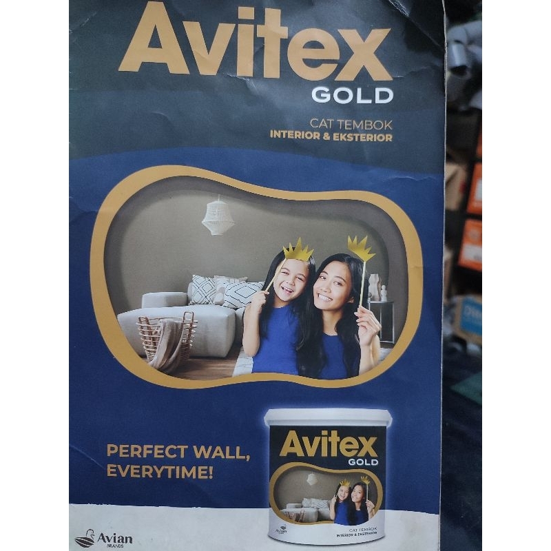 Jual Cat Tembok AVITEX GOLD Cat Tembok Interior dan Eksterior kemasan ...