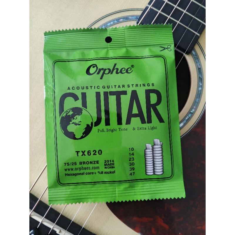 Jual SENAR GITAR ORPHEE TX620 AKUSTIK ORIGINAL 1 SETT | Shopee Indonesia