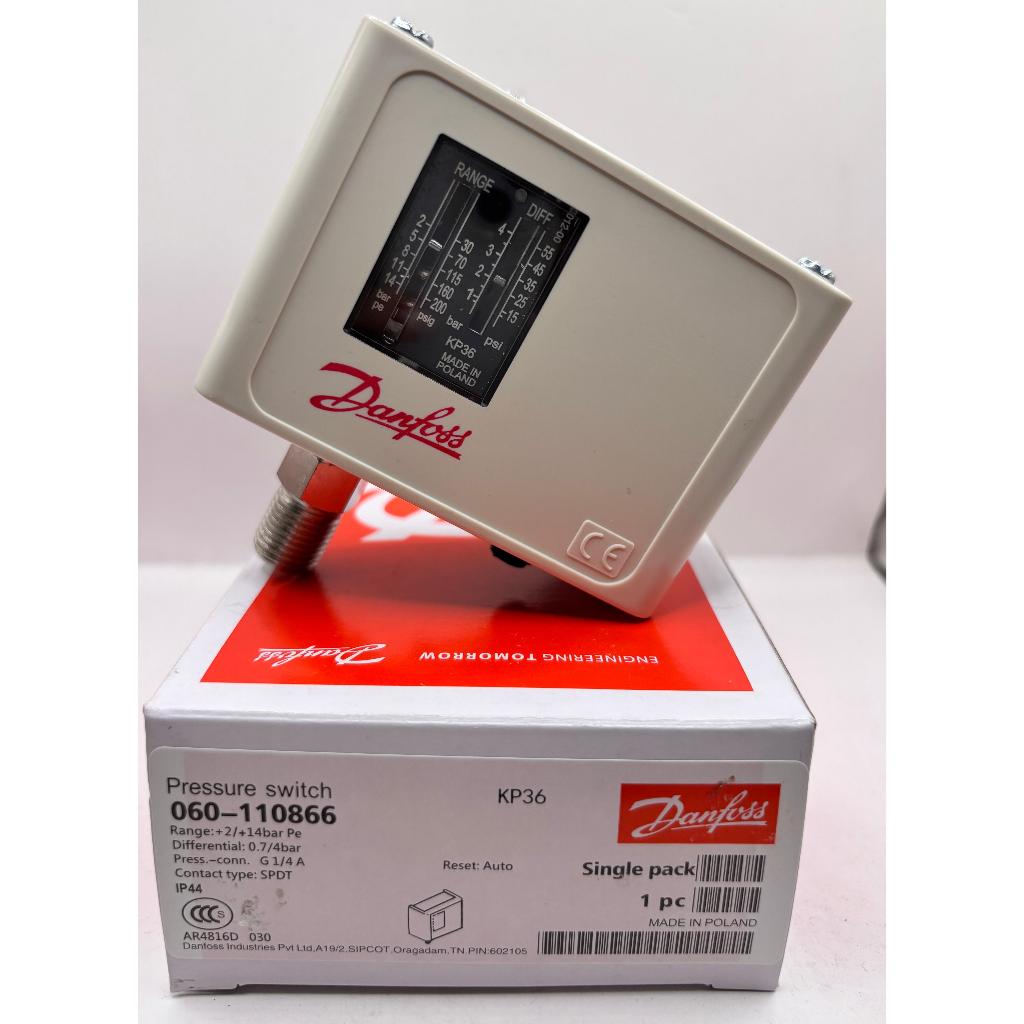Jual Pressure Switch Danfoss KP36 060-110866 Auto Riset Pressure Control Alat Ukur Pompa Air ...