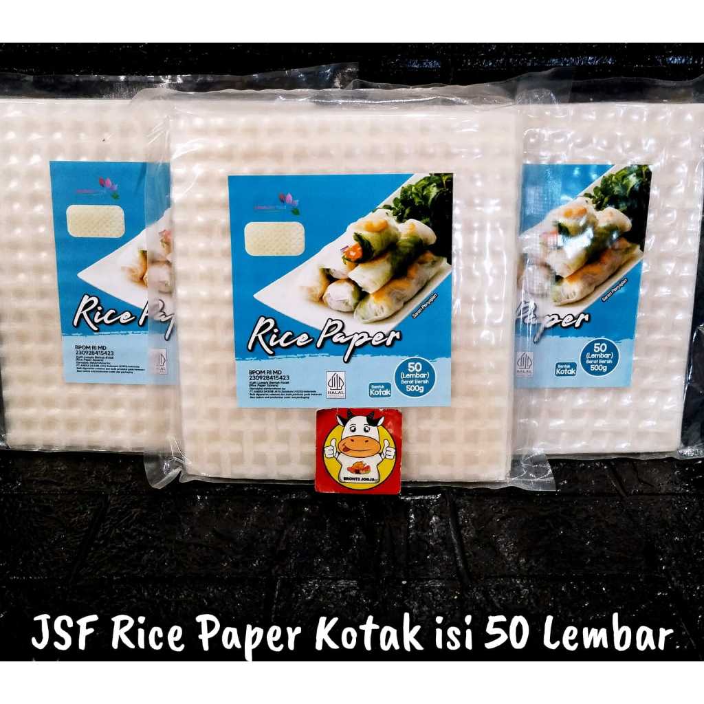 Jual JSF RICE PAPER KOTAK ISI 50 LEMBAR-FROZEN FOOD-BRONTZ JOGJA ...