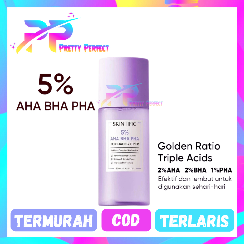 Jual Skintific 5% AHA BHA PHA Exfoliating Toner | Shopee Indonesia