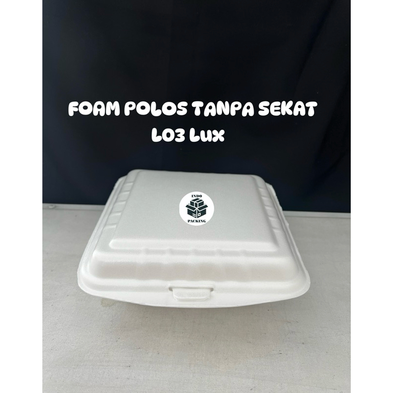 Jual (isi 100) Sterofoam Tanpa Sekat Foam Polos Lux L03 / Sterofom ...