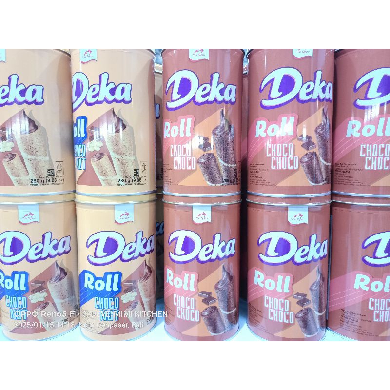 Jual DEKA WAFER ROLL KALENG 280GR CHOCO NUT | Shopee Indonesia
