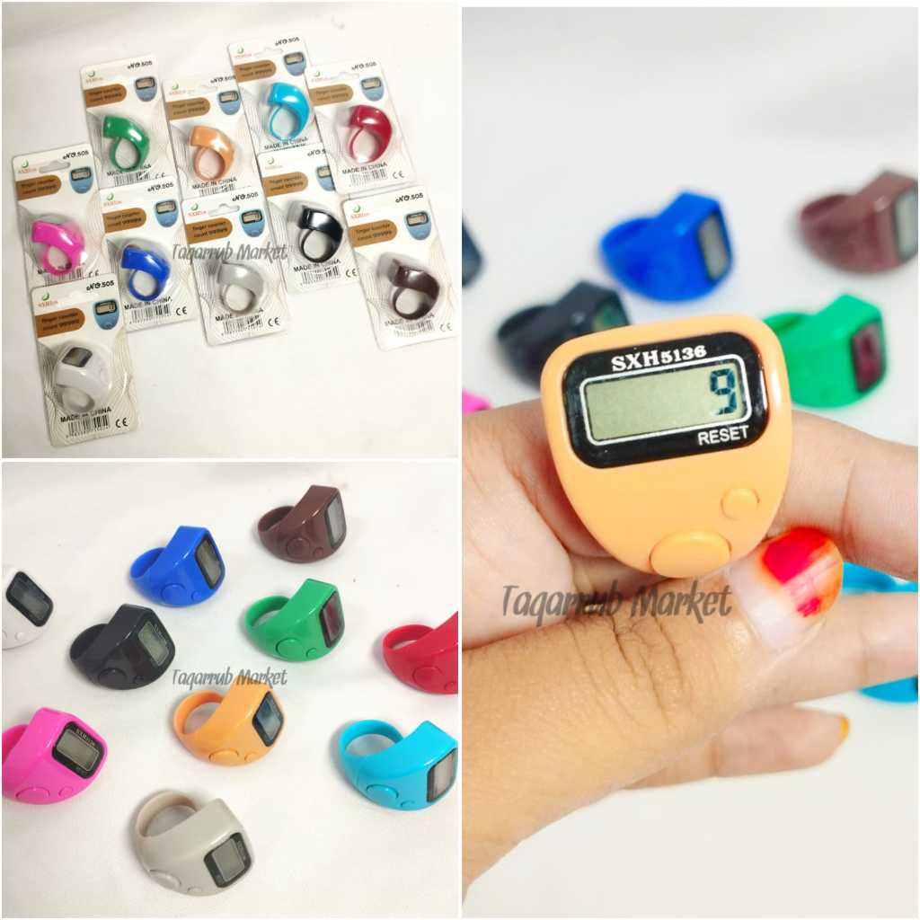 Jual (1 LUSIN) Tasbih digital ring tasbih digital mini tasbih cantik ...