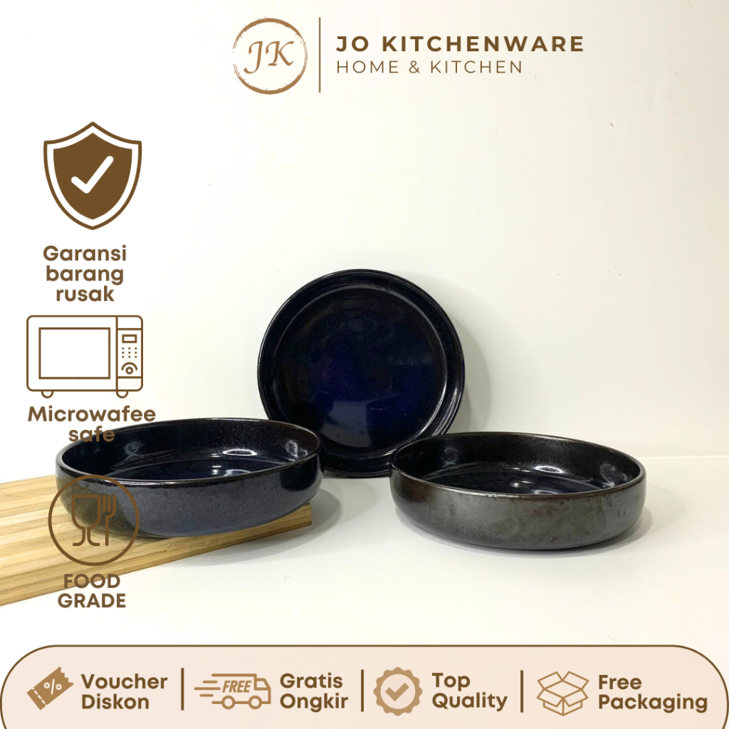 Jual Jo Kitchenware Mangkok Sayur Gradasi Navy Keramik Diameter 20cm ...
