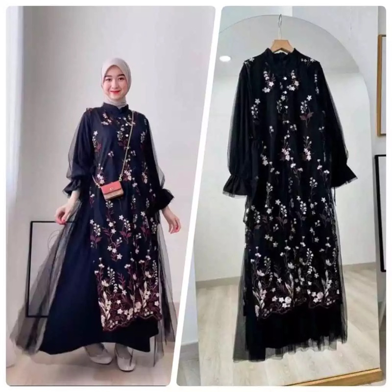 Jual Raya Collection Brukat lace|outfit idul fitri 2025|Gamis lebaran ...