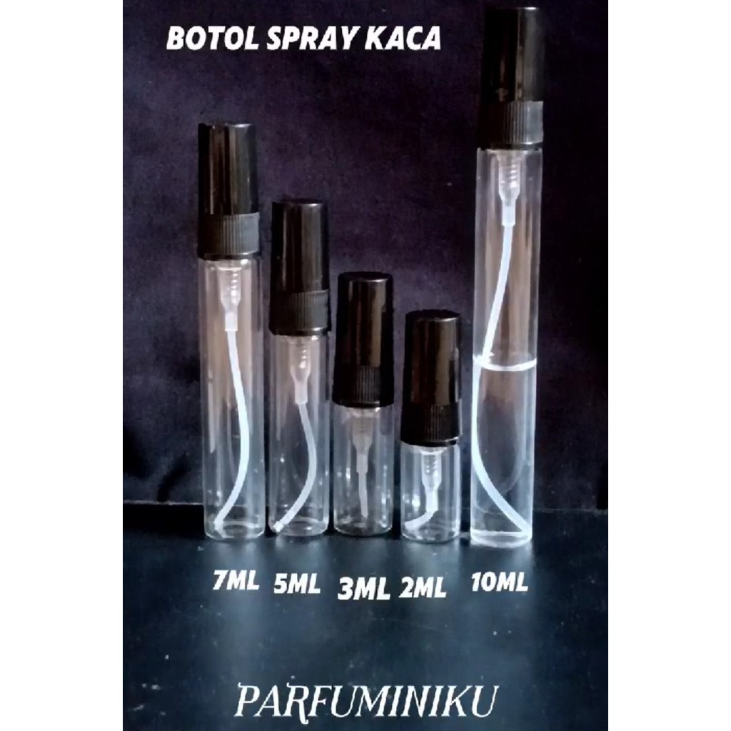 Jual PARFUMINIKU Botol Kaca Pen Spray Refillable 2ml 3ml 5ml 7ml 10ml Mini Glass Bottle Mist ...