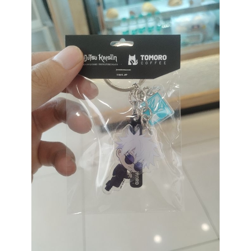 Jual Tomoro Coffee x Jujutsu Kaisen Gojo Satoru Teen Keychain | Shopee ...