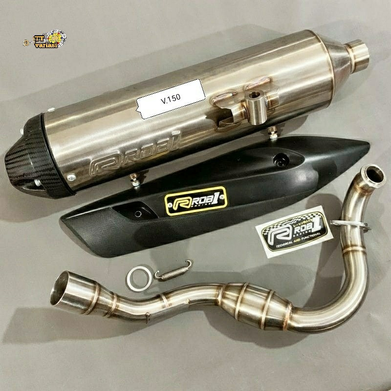 Jual Knalpot Standar Racing Megaboom ROB1 Cup V Vario 125 / Vario 150 ( LED NEW ) | Shopee Indonesia